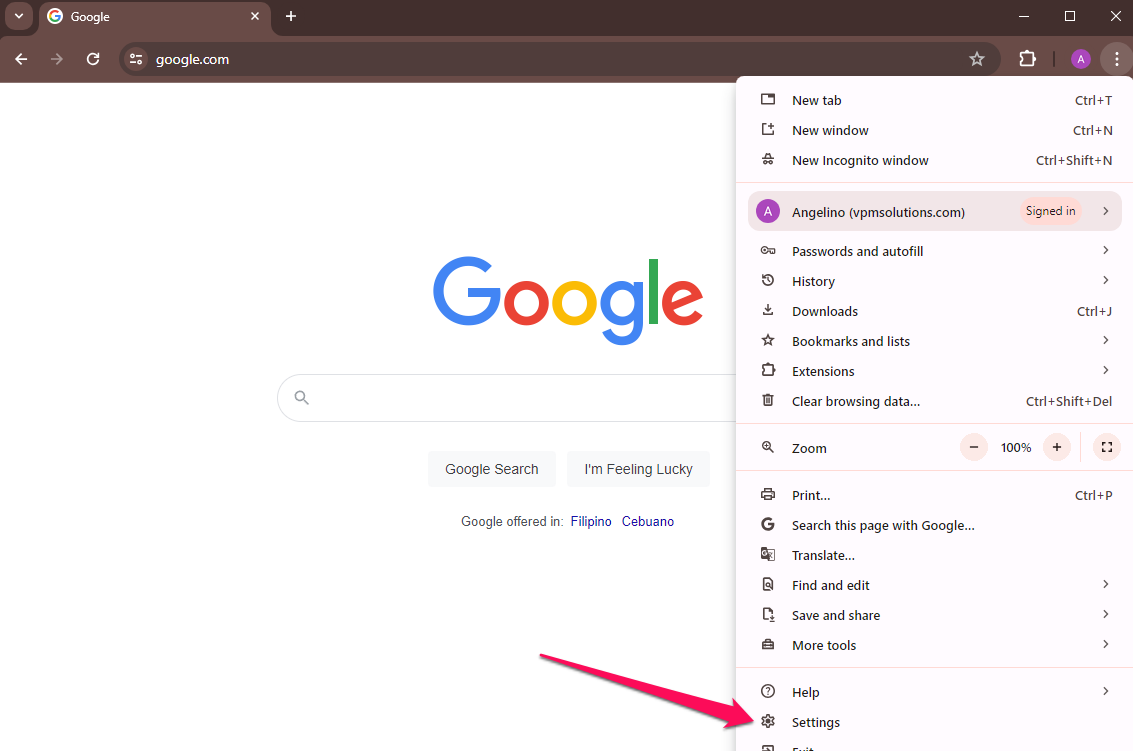 Google Chrome Camera and Microphone Settings